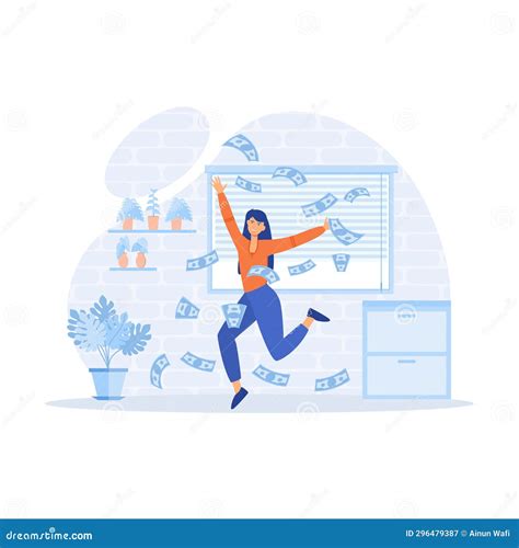 Active Income Concept Salary Payment Workers Are Happy Receive A
