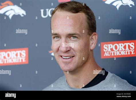 Denver Broncos Quarterback Peyton Manning 18 After The Morning