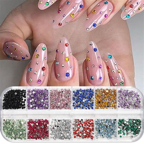 3000pcs 3d Flatback Rhinestones For Nails 2mm Mini Nail