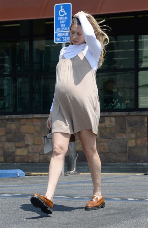 Stassi Schroeder In A Beige Mini Dress Goes Shopping In Los Angeles