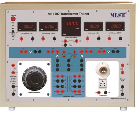Transformer Trainer Mi Et07 Mine Instruments Pvt Ltd