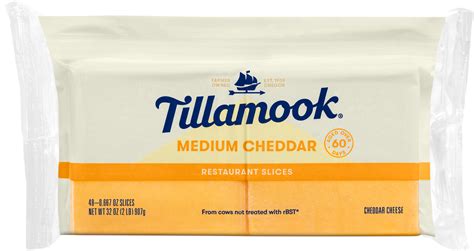 Tillamook Cheddar Cheese Nutrition Label