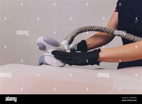 Parts Of Female Body In Special White Suit Having Anti Cellulite