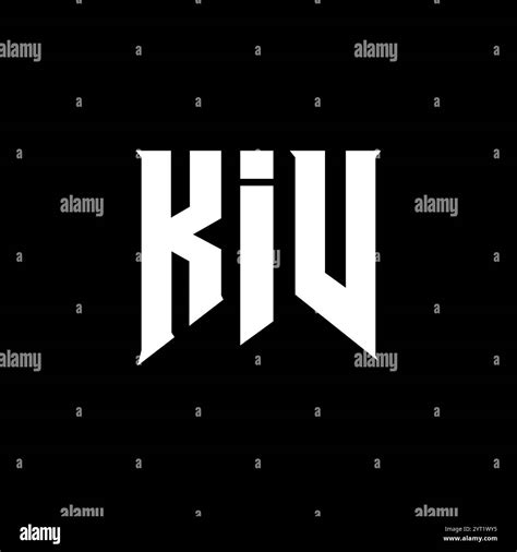 Kiv Letter Logo Design For Technology Company Kiv Logo Design Black