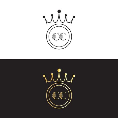 Premium Vector Two Crown Logos With A Crown And Crown On The Top