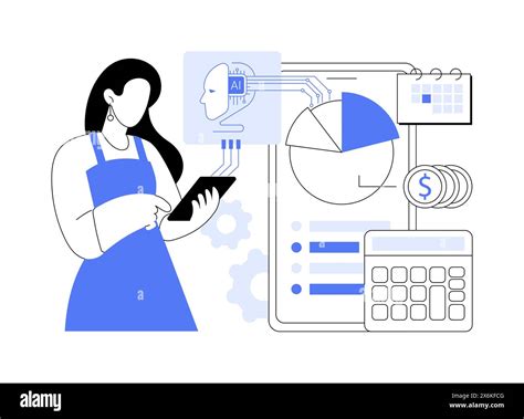 Ai Enhanced Expense Tracking Abstract Concept Vector Illustration Stock Vector Image And Art Alamy