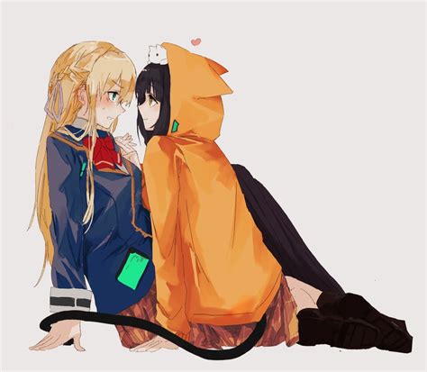Toujou Tsukasa And Asakura Karen Heaven Burns Red Drawn By Metyan