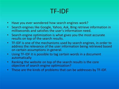 Information Retrieval 10 Tf Idf And Bag Of Words Pptx