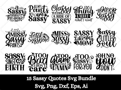 Sassy Svg Bundle Sassy Quotes Svg Funny Quotes Svg Bundle Sassy