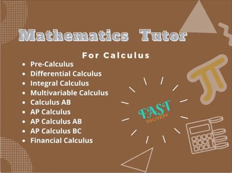 Math Tutoring For Calculus 1 2 3 Basic Math Differential Equation Upwork