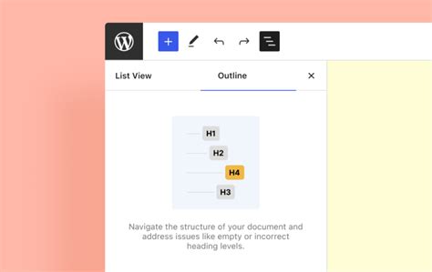 gutenberg 14 5 introduces new “document overview” panel improves block