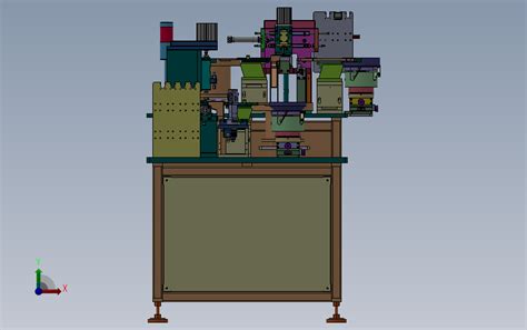 精密钟表配件叉片插针组装机 设计solidworks 2013模型图纸下载 懒石网