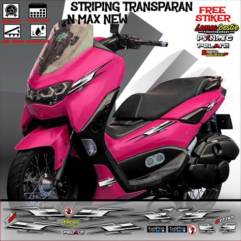 Jual STRIPING N MAX TRANSPARAN STIKER N MAX NEW Shopee Indonesia