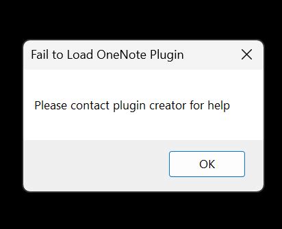 PowerToys Run OneNote Plugin Will Not Install Issue 20978