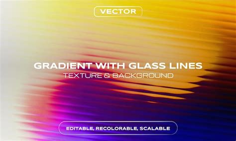 Premium Vector Gradient With Glass Lines