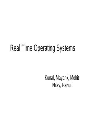 Fillable Online What Is A Real Time System Fax Email Print PdfFiller