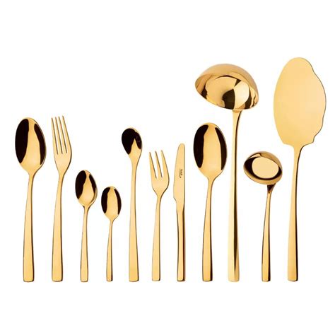 سرویس قاشق چنگال ناب استیل مدل فلورانس 86 پارچه مدل Pvd کد 5633