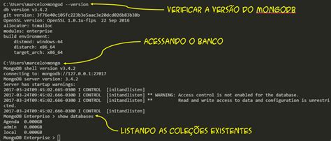 MongoDB Parte Operações o repositório Marcelo Dias
