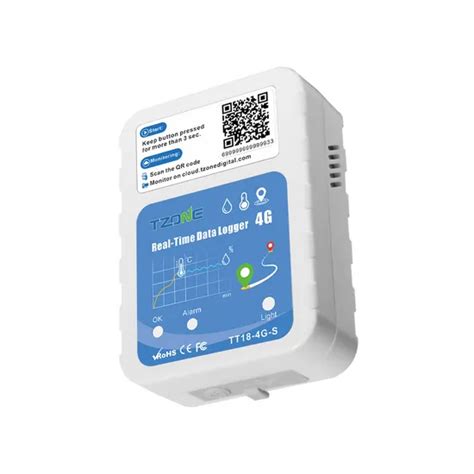 Tzone Real Time 4g Gsm Data Logger Humidity For Cold Chain Solution Temperature Chart Recorder
