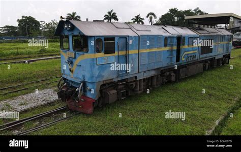Port Klang Malaysia May 6 2021 Class 23 Locomotive Park In Front
