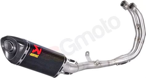 Kompletny układ wydechowy Akrapovic Racing Yamaha YZF R3 carbon stal