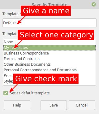 LibreOffice Impress Change Default Template