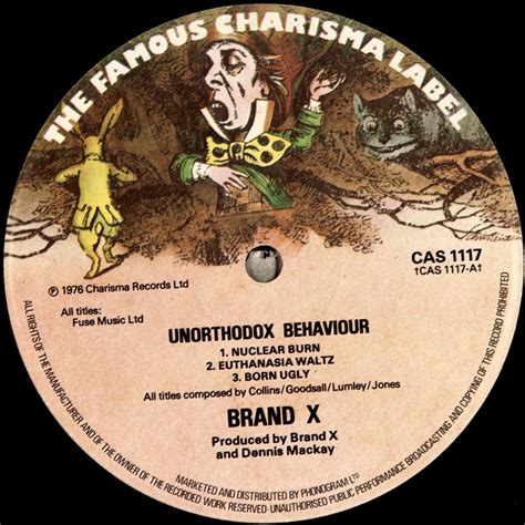 Brand X Unorthodox Behaviour Lp Виниловая пластинка 12 5500 руб