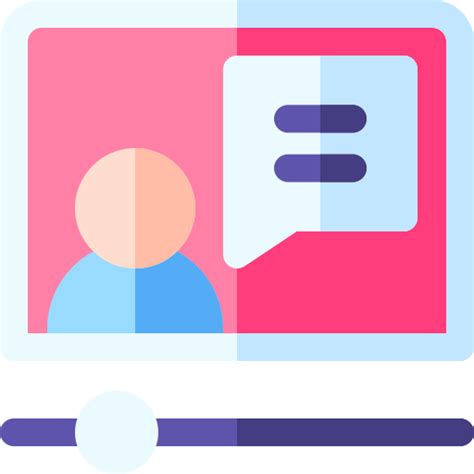 Interview Basic Rounded Flat Icon