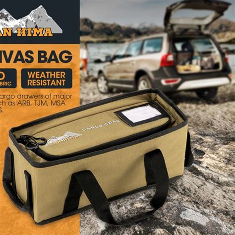 San Hima Tough Canvas Bag Storage Bag Weather Resistant Camping 4wd