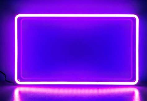 A Purple Screen With A Purple Background And A Purple Led Light Premium Ai Generated Image