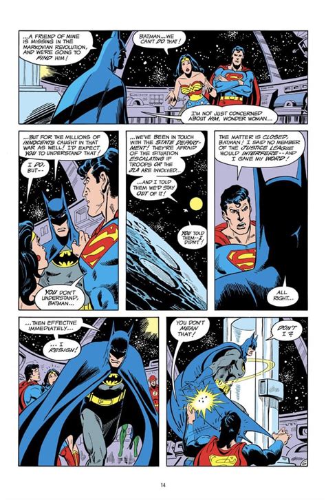 [comic Excerpt] Batman Resigns From The Justice League Of America