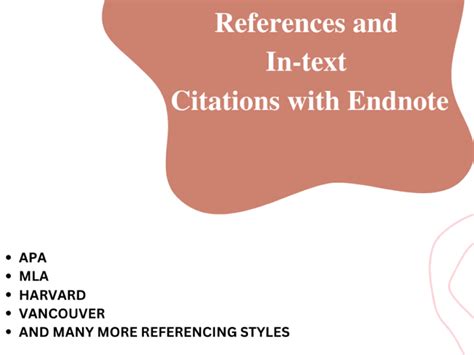 Managed References And Citations With Endnote Upwork