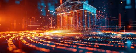 Digital Transformation Modernizing Architecture In A Futuristic Virtual Environment Stock Image