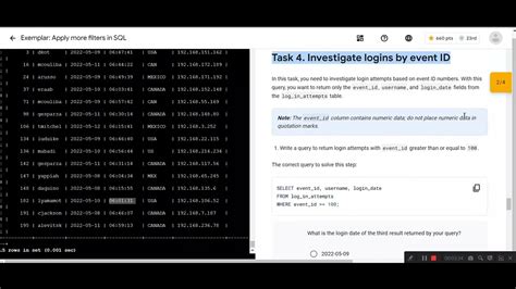 Google Cybersecurity Coursera Course Introduction To SQL And Database SQL Apply More