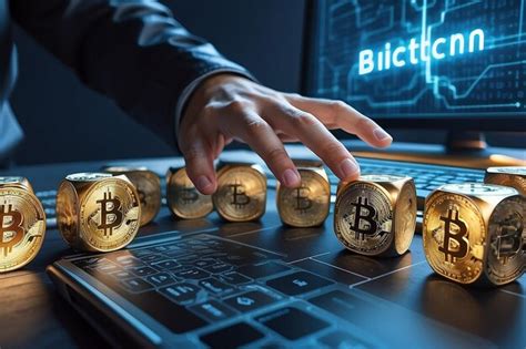 Blockchain Technology Concept With A Chain Of Encrypted Blocks And