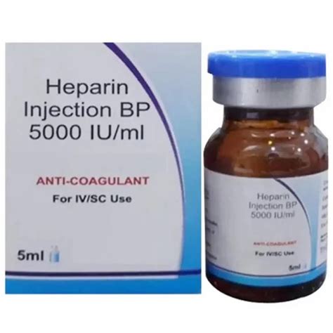 Heparin Sodium Injection Ip 5000 I U 5ml At Best Price In Ahmedabad