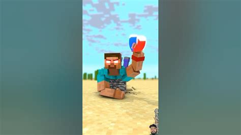 Zombie Becomes Herobrine In Thors Hammer Challenge ⌚⚡part 2