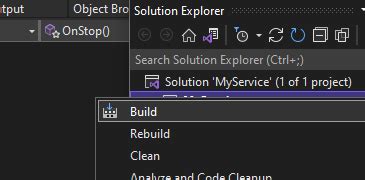 C Not Able To Find Windows Service Template In Visual Studio