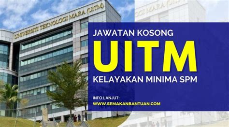 Pengambilan Jawatan Kosong Terkini Dibuka Di Uitm Tarikh Tutup