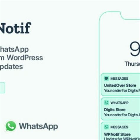 Wpnotif Wordpress Sms And Whatsapp Message Notifications