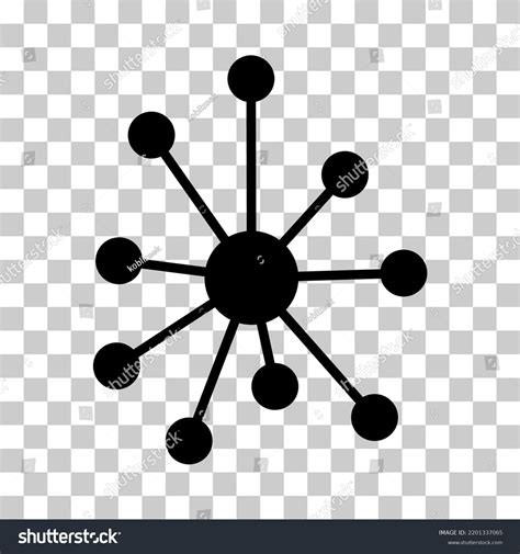 Hub Flat Network Icon Connect Structure Stock Vector Royalty Free 2201337065 Shutterstock