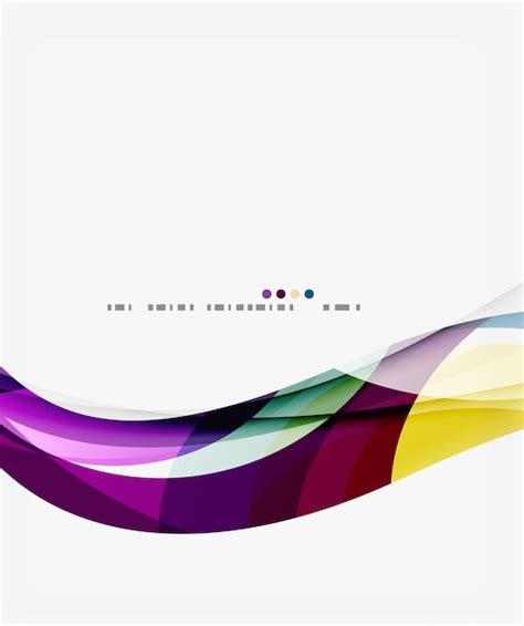 Premium Vector Colorful Geometric Wave Abstract Background Vector Template Background For