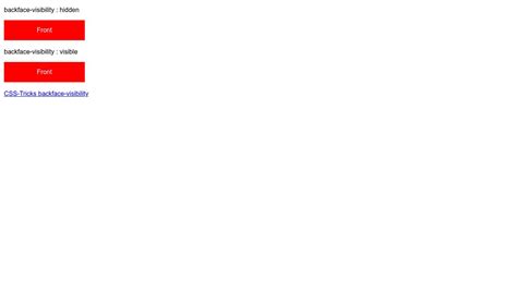 CSS3 Backface Visibility