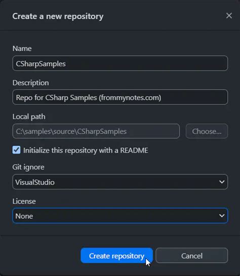 Create And Publish Repository Using Github App Frommynotes