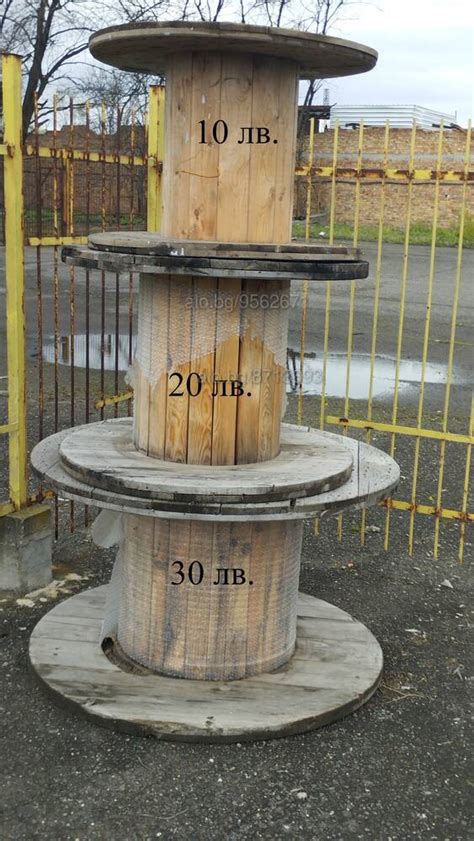 Продавам дървени макари Други Бургас Продавам употребявани дървени
