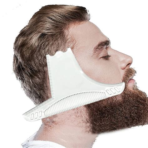 Beard Stencil Guide Template Comb Beard Shaping St Grandado