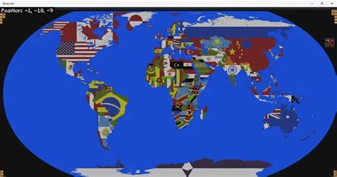 RBMK Huge Scale World Flag Map JAVA BEDROCK Minecraft Map