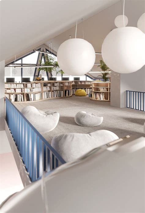School In Ukraine Lounge Zone And A Library On Behance Lounge