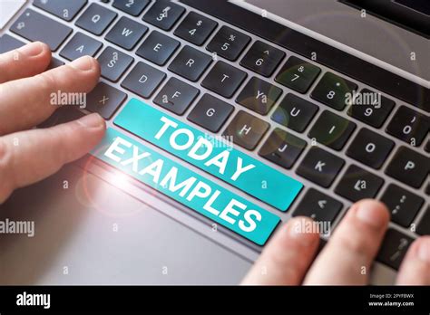 Writing Displaying Text Examples Concept Meaning Photo Sample Model To Follow Guide Explanation