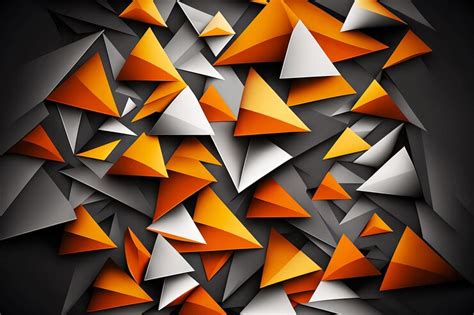 Premium Photo 3d Render Abstract Geometric Background With Yellow And